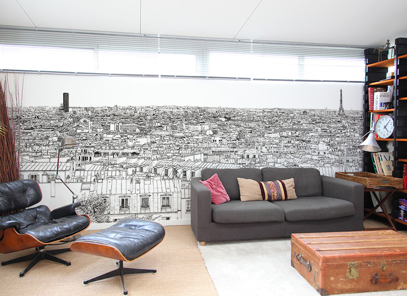 Afficher Paris en panoramique sur vos murs avec les illustrations de ...